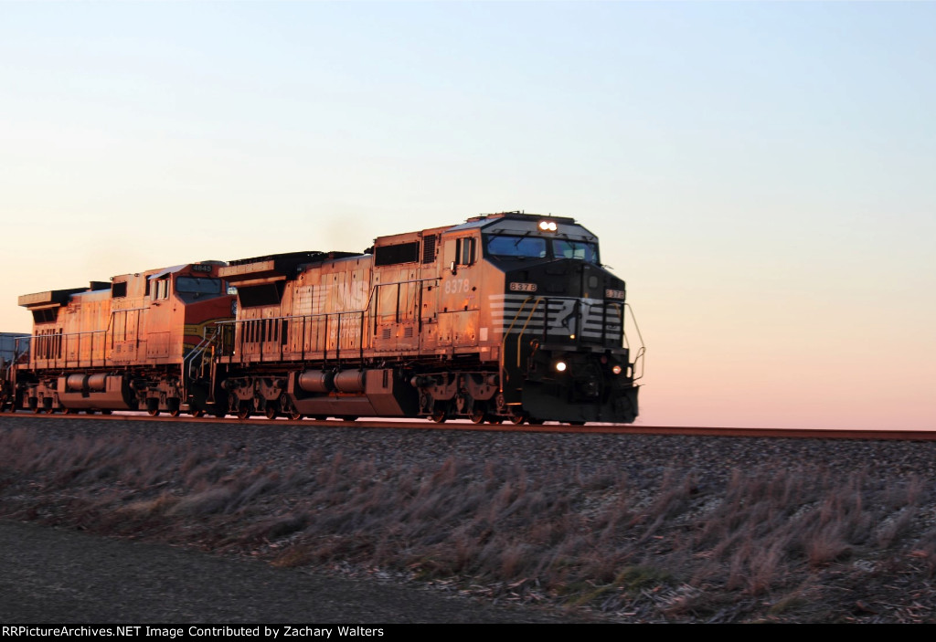 NS 8378 BNSF 4845